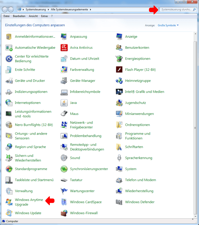 Windows 7 Home Upgrade auf Professional leicht gemacht.